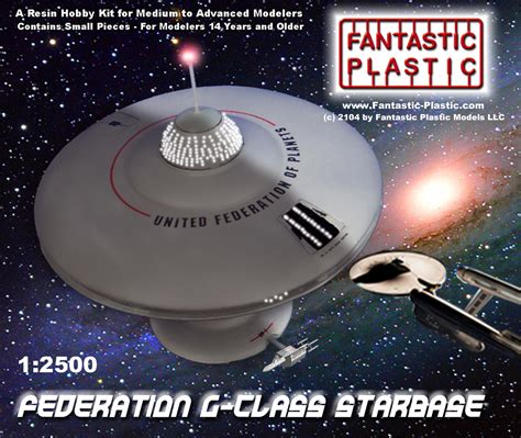 Federation G Class Starbase 1 2500 Resin Model Kit By Fantastic Plastic