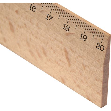 Linijka drewniana 20 cm (bezowy, HO, 14g) jako upominki-reklamowe na ...