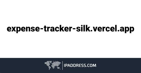 Expense Tracker Silk Vercel App React App