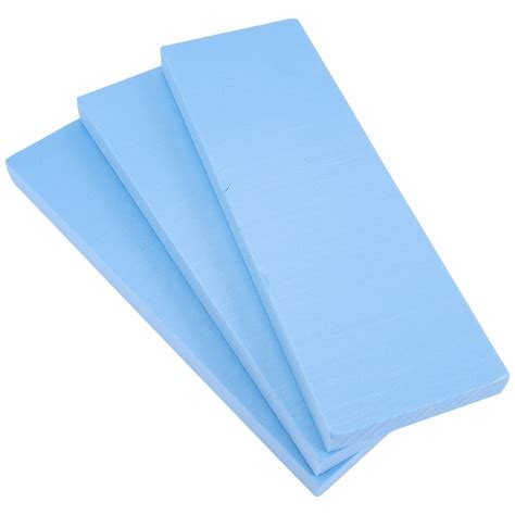 3pcs Polystyrene Foams Sheets Diy Blank Sheets For Crafts Scene Model