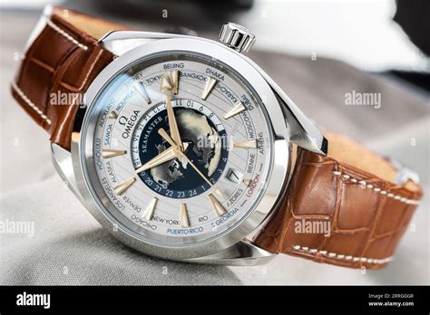 Omega Seamaster Aqua Terra Worldtimer Stock Photo Alamy
