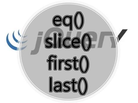 Jqeury Eq Slice First Last — 공부하는 개발자 강씨네