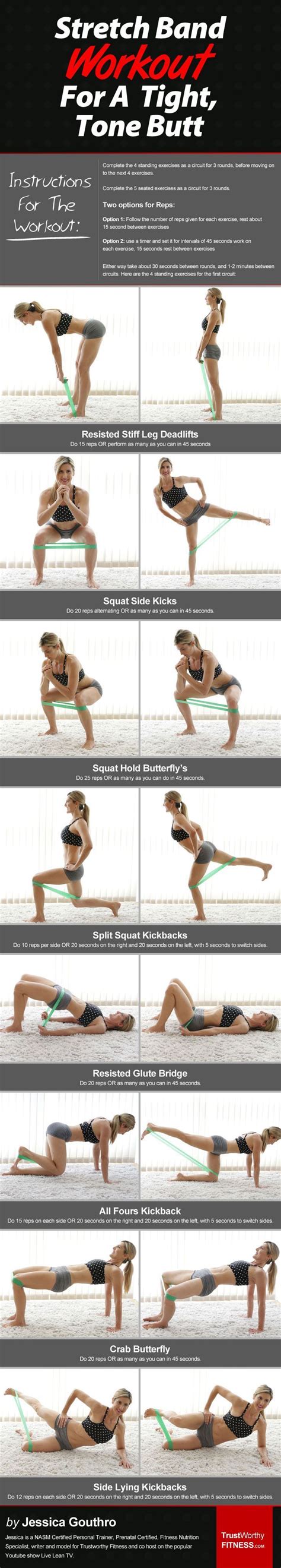 216 Best Loop Band Exercises Images On Pinterest Exercise Workouts