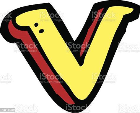 말풍선이 있는 알파벳 V 귀여운에 대한 스톡 벡터 아트 및 기타 이미지 귀여운 그리기 기이함 Istock