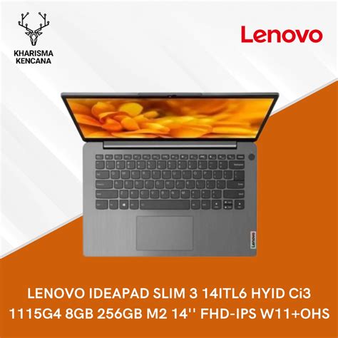 Jual Lenovo Ideapad Slim 3 14itl6 Hyid Ci3 1115g4 8gb 256gb M2 14 Fhd