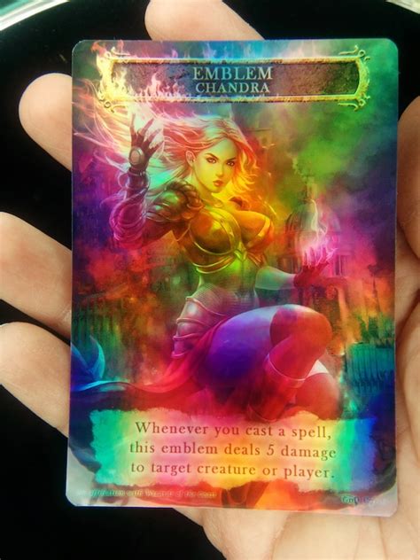 X Chandra Torch Of Defiance FOIL LAMINATED Emblem