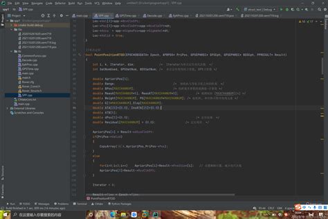 单点定位加单点测速c程序（二进制原始数据、包含了二进制观测值文件数据的读取、配置文件读取、卫星位置计算、地球自转改正、单点定位单点测速