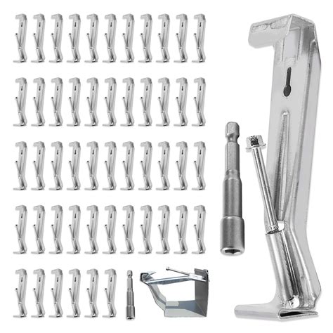 50 Pack Hidden Gutter Hangers 5 Inch With Pres Inserted Quick Screw