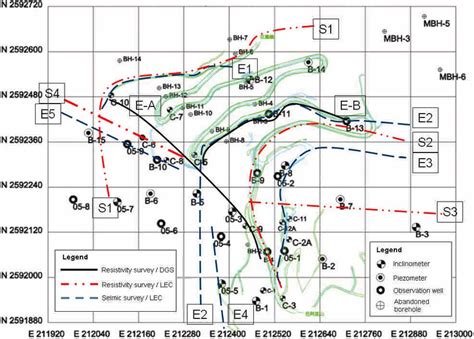 Locations Of Geotechnical And Geophysical Explorations Download Scientific Diagram