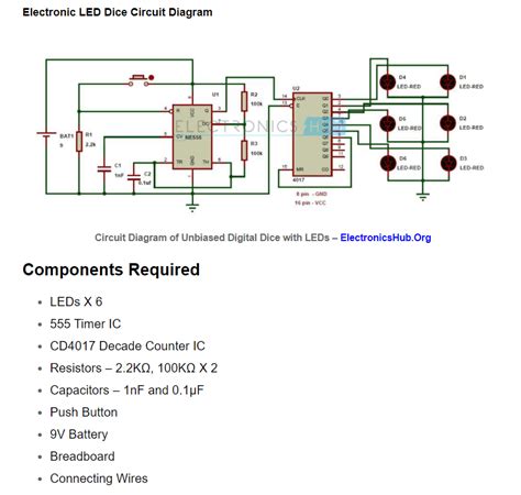 Digital Dice Circuit Diagram Circuit Diagram