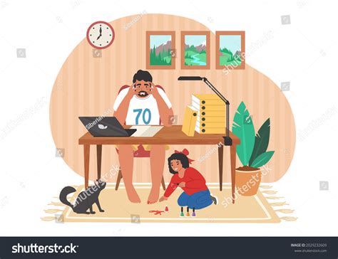 226 Cartoon Of Dad At His Computer Images Stock Photos Vectors Shutterstock