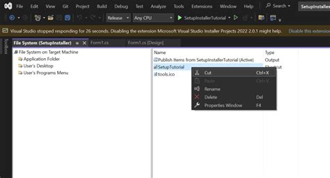 How To Create An Installer For A Winforms Application Using Visual