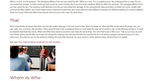 Affect That And Whom The Three Most Misconceived Words In English