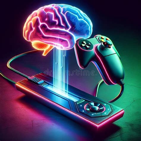 Ai Generated Illustration Of A Brain Depicted In A 3d Model Connected