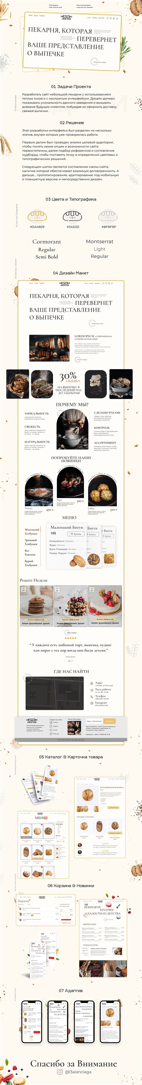 BAKERY UX UI DESIGN Behance