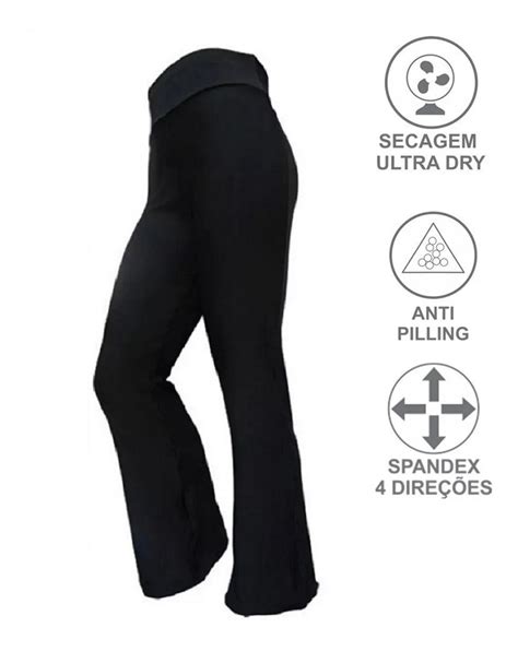 Calça Flare Bailarina Cintura Alta Legging Suplex Leg Parcelamento sem juros