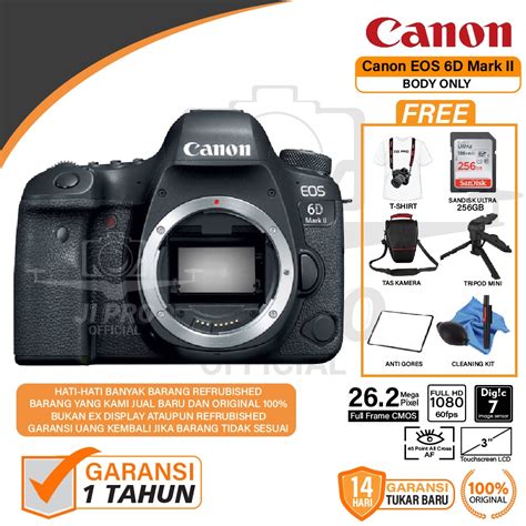 Jual Canon Eos 6d Mark Ii Body Only Dslr Camera Original Bo Paket Bonus