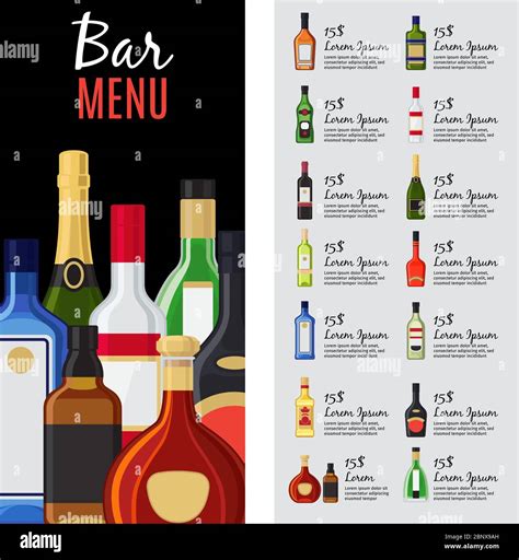 Cafe Menu Alcoholic Drink Cafe Menu Alcoholic Drink
