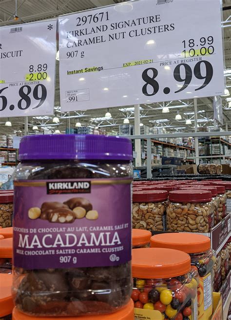 Costco Kirkland Chocolate Caramel Macadamia Clusters 899