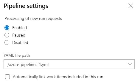 Build Can You Change The Location Of Azure Pipelines Yaml In Azure