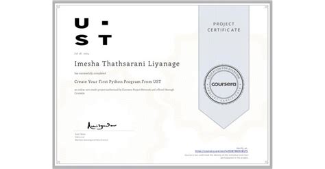 Imesha Liyanage On Linkedin Completion Certificate For Create Your