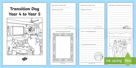 Transition Day Year 4 To 5 Booklet Teacher Made