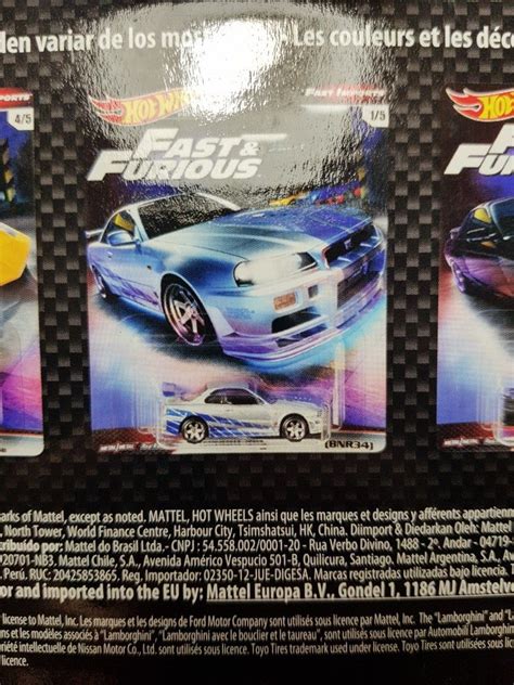 Hot Wheels Fast Furious Fast Imports Premium Box Set Nissan Skyline