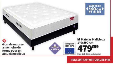 Promo Matelas Malicieux 140 X 190 Cm Chez Conforama ICatalogue Fr