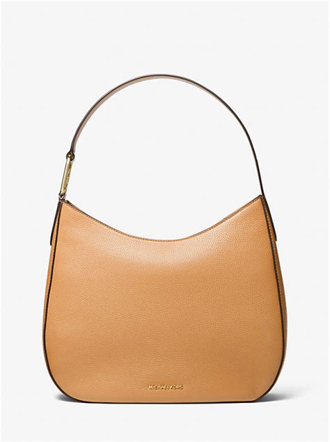 Michael Kors Kensington Large Pebbled Leather Hobo Shoulder Bag