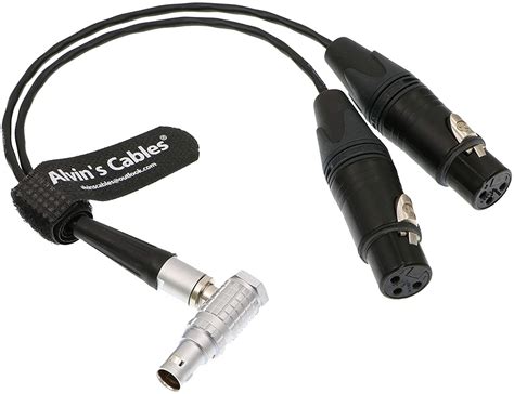 Xlr Breakout Audio Input Cable For Atomos Shogun Monitor Recorder Right Angle 10 Pin To Dual Xlr