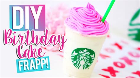 Diy Starbucks Birthday Cake Frappuccino Youtube