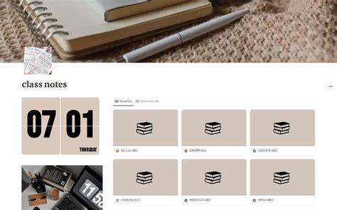 Free Class Notes Templates From Notion Notion Marketplace