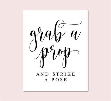 Grab A Prop And Strike A Pose Wedding Signs Wedding Photo Booth Sign