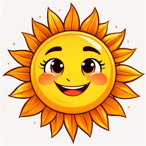 شمس كرتونية