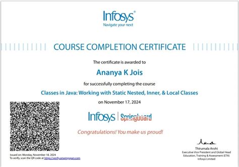 Im Excited To Share That Ive Successfully Completed The Java