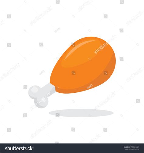 Chicken Thighs Vector Illustration Isolated On Stock Vector Royalty