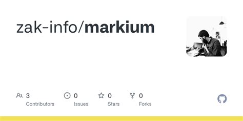 GitHub Zak Info Markium
