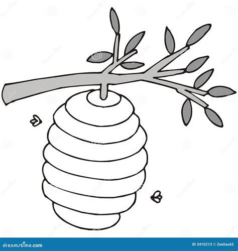 Beehive Stock Illustration Illustration Of Branch Wild 3410213