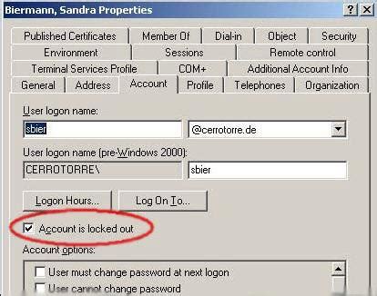 How To Unlock An Active Directory Account Techyv