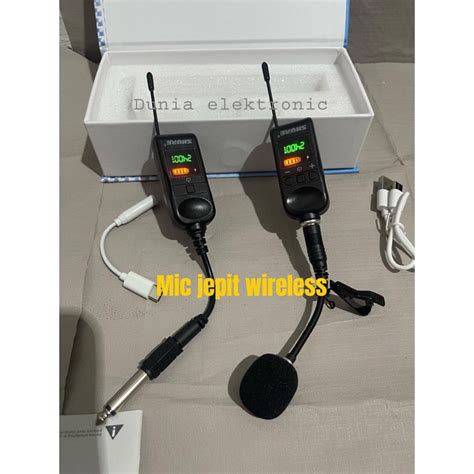 Jual Mic Jepit Wireless Uhf Mic Kancing Wireless Mp10 Shopee Indonesia