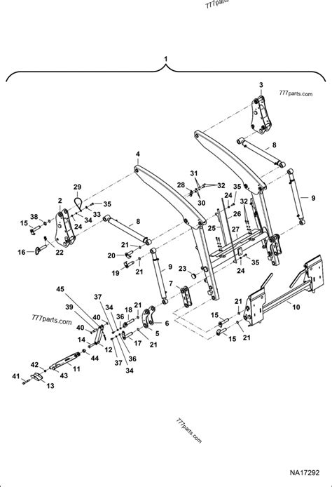 Tractor Loader FL7 Main Frame S N B4UZ00101 Above Attachments Bobcat Loader Compact