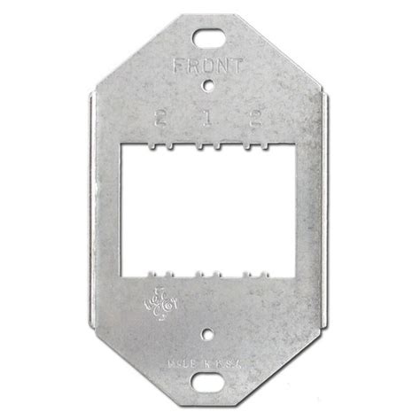 Bracket Mount Switch Plates For 2 Ge Low Voltage Switches White