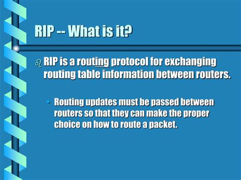 PPT Routing Information Protocol RIP PowerPoint Presentation Free Download ID 3103009