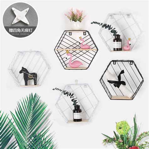 儿童房墙上置物架墙面挂饰花架小饰品公主房间墙壁遮丑装饰挂件 虎窝淘