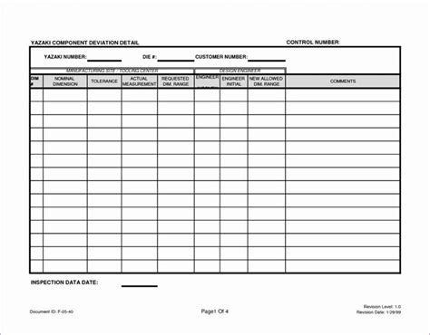 Inspection Report Template Xls 11 Professional Templates