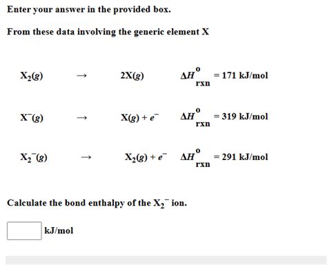 Solved Enter Your Answer In The Provided Box From These Chegg Com