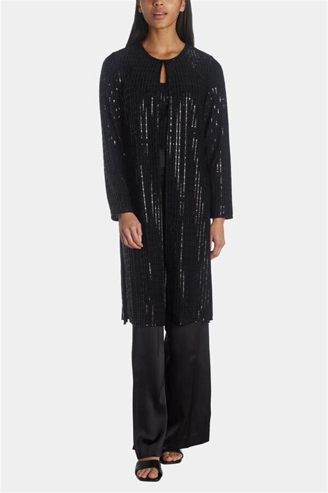 Anne Klein Linear Shine Duster Shopstyle Jackets