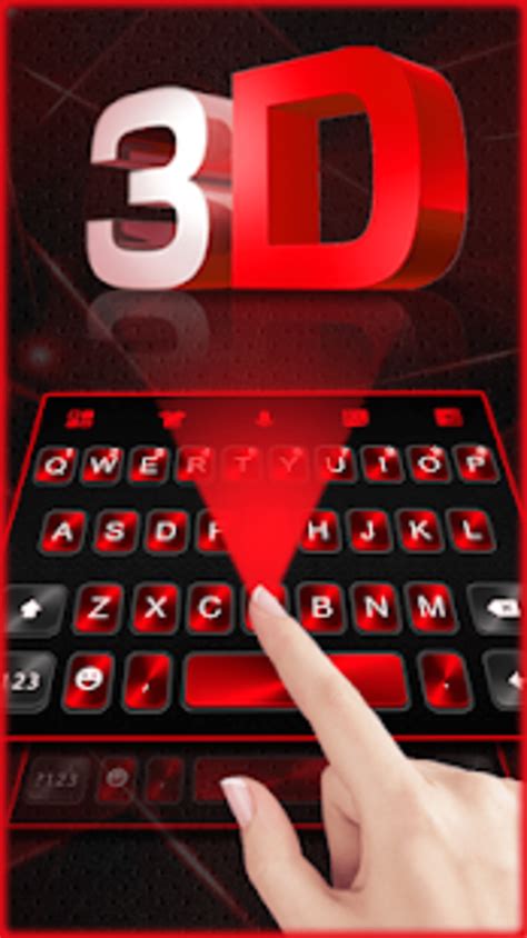 3d Classic Business Red Black Keyboard Theme Für Android Download