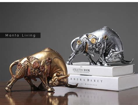 Фигурка украшение в скандинавском стиле техно скульптура бык — цена 1440 грн в каталоге