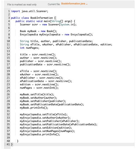 Solved 10 17 LAB Book Information Overriding Member Chegg